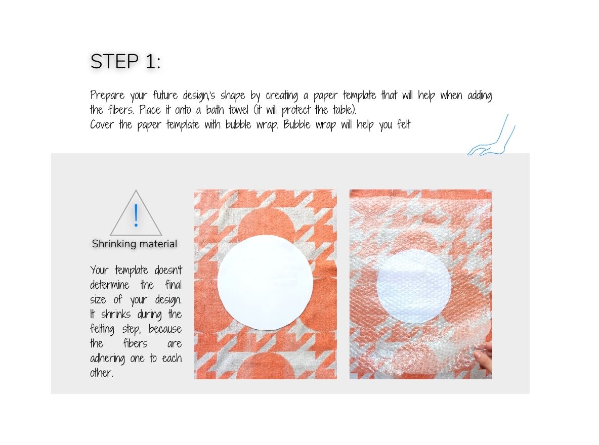 Felting techniques and process - Laora Guillerm